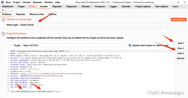 Burp密码爆破完整实操_burp payload-CSDN博客