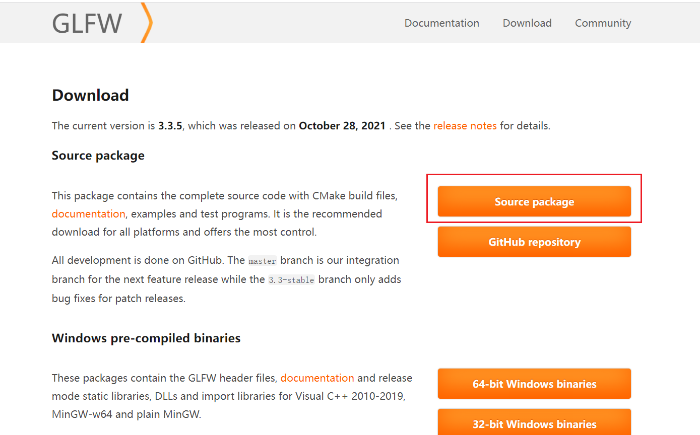 OpenGL：编译glfw并配置_opengl 编译链接 android glfw-CSDN博客