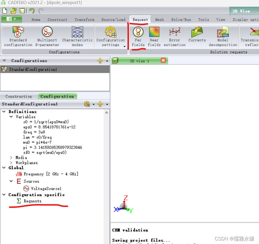 Feko仿真偶极子天线学习笔记_feko的舰艇-CSDN博客