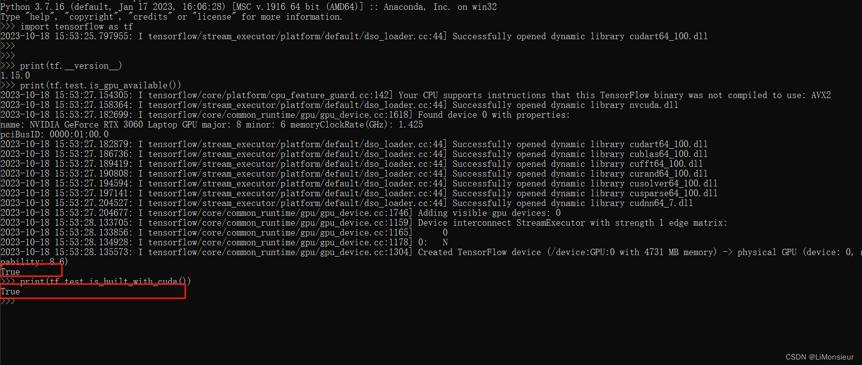 win11 3060显卡快速搭建tensorflow1.15 gpu环境_win11 gtx3060 tensorflow 1.15.0-CSDN博客
