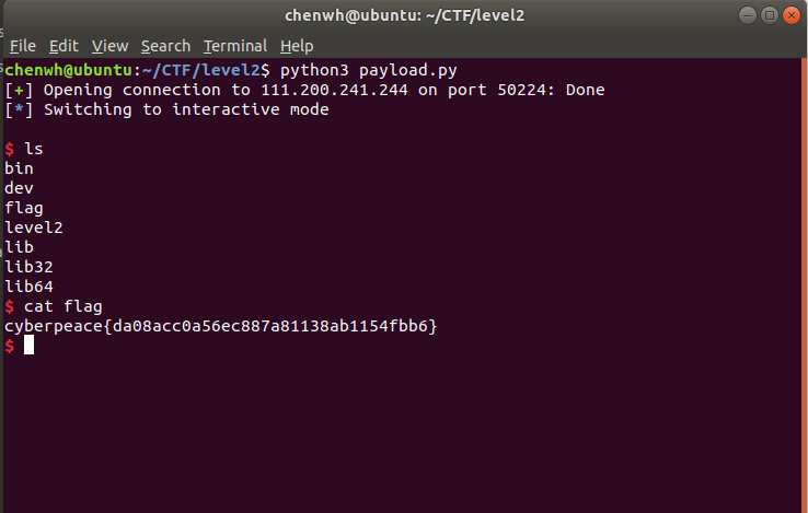 【攻防世界pwn-level2】_攻防世界pwn level2_a_silly_coder的博客-CSDN博客