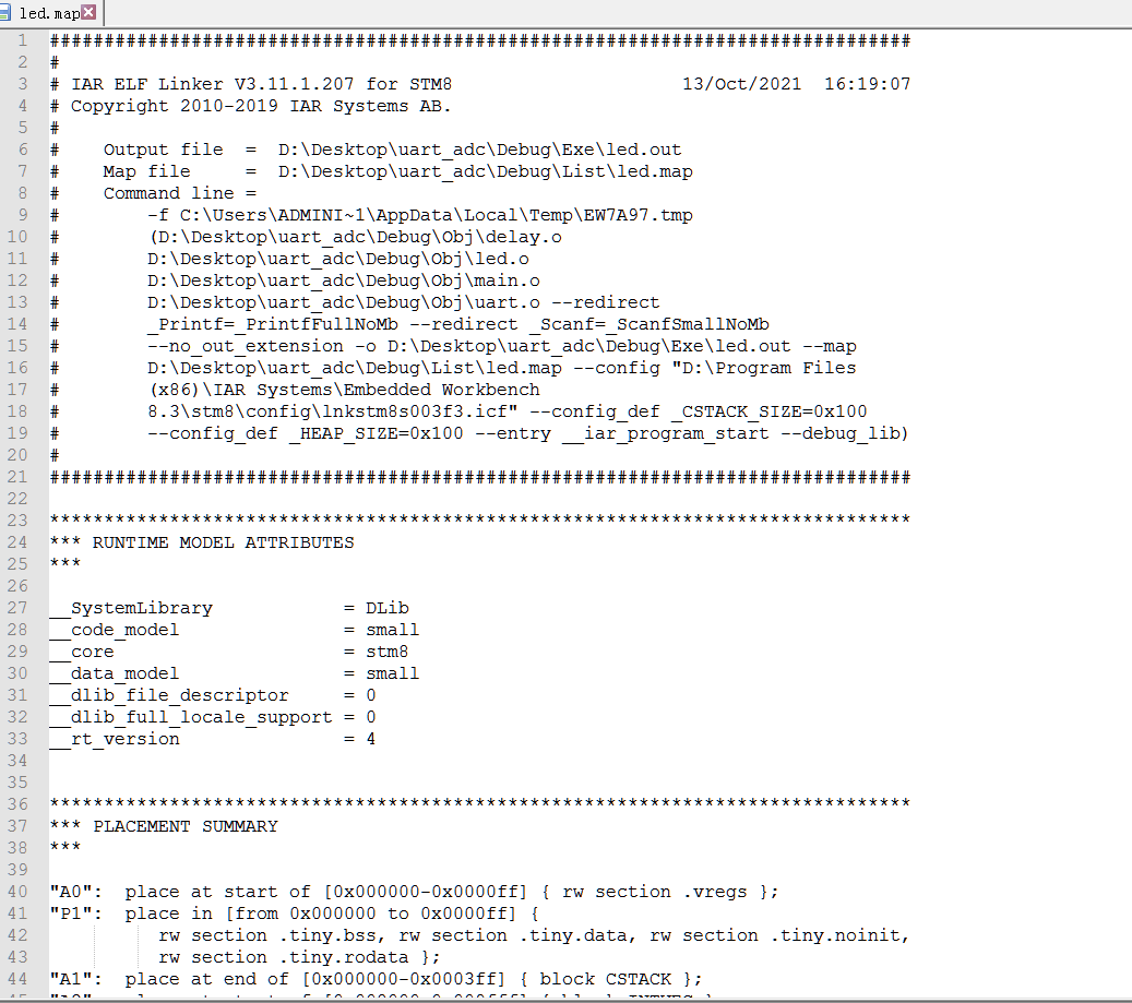 View code size in IAR software - Programmer Sought