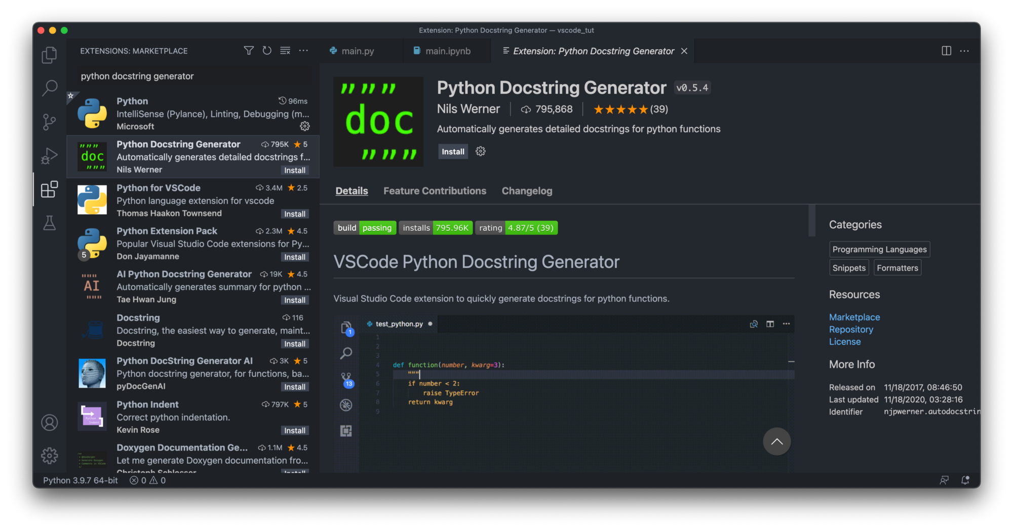 VScode配置用于数据科学开发的Python环境和3个必须的插件介绍_vscode写python要什么插件-CSDN博客