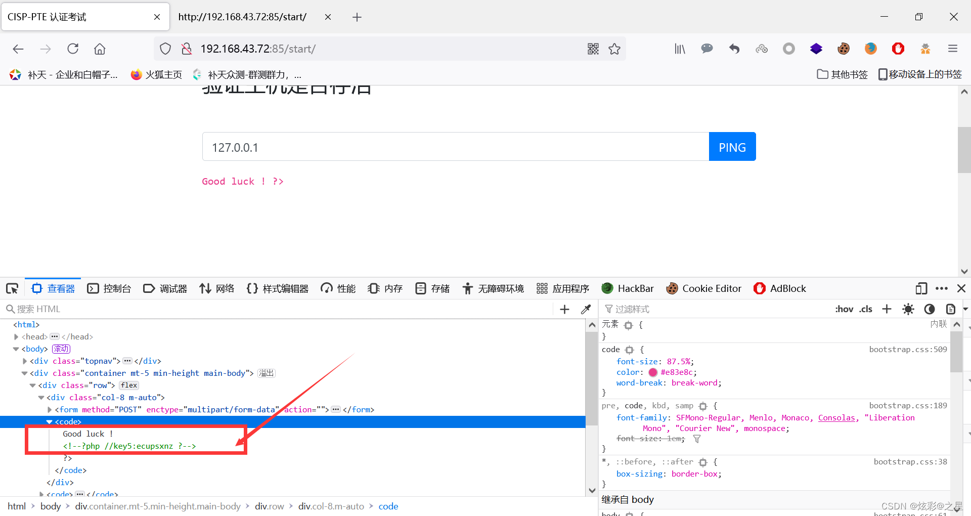 CISP-PTE之命令注入篇_pte 代码执行-CSDN博客