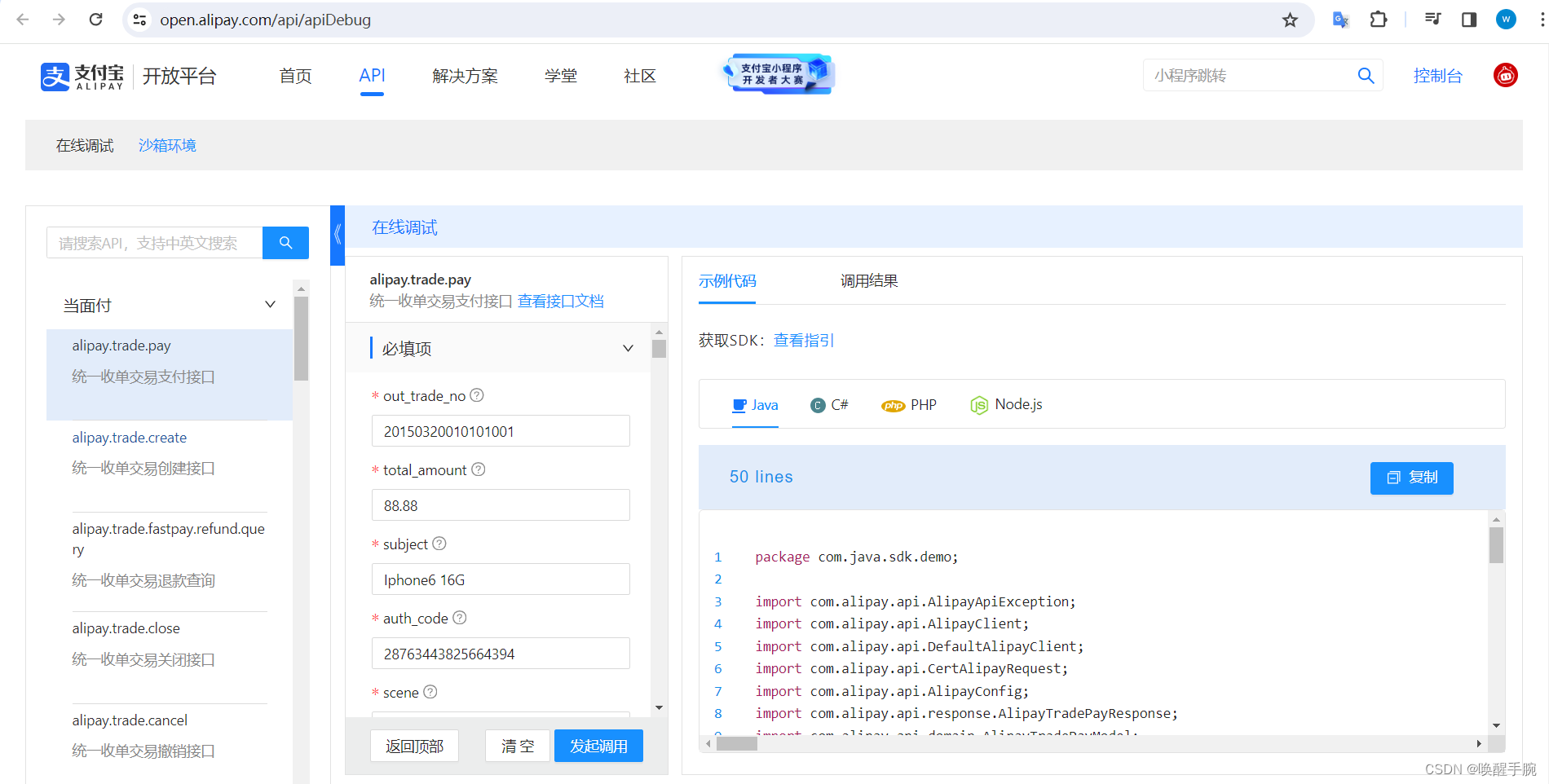 2023 年最新 Alipay 支付包商户接入实现 NodeJs / Java 网站在线支付功能（详细指南教程）_支付宝支付nodejs-CSDN博客