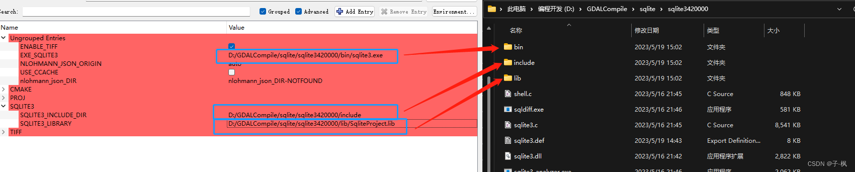 Win11下基于cmake-3.26.3 完美编译 proj-9.2.0 源码_proj9需要tiff-CSDN博客