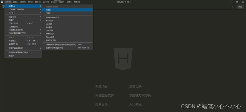 Hbuilder X的下载安装和简单使用 Csdn博客 