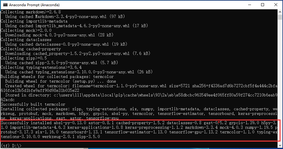 Anaconda命令安装tensorflow Gpu，cuda，cudnn 使用conda命令安装tensorflow1 14 0和对应的cuda和cudnn Csdn博客