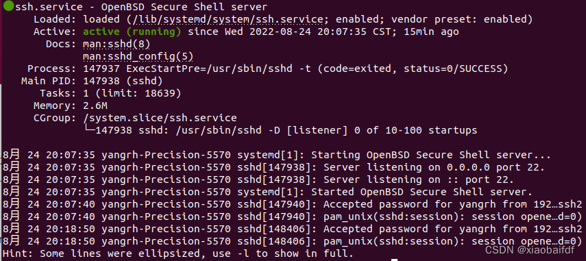 Ubuntu20.04配置ssh成为服务器_ubuntu20.04配置ssh服务器-CSDN博客