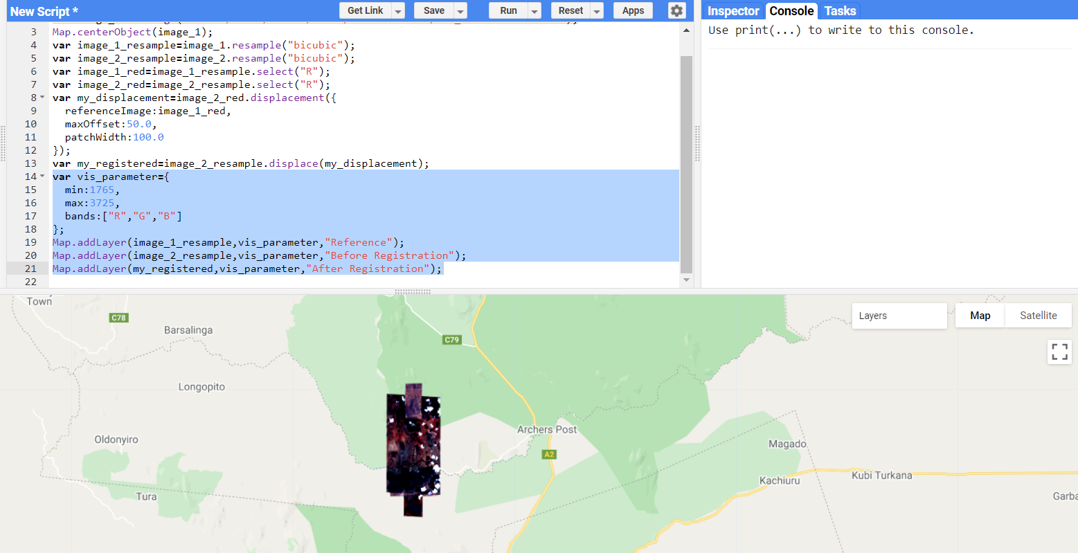 Google Earth Engine谷歌地球引擎GEE栅格图像自动地理配准与空间位置校正_图片 地理 配准 算法-CSDN博客
