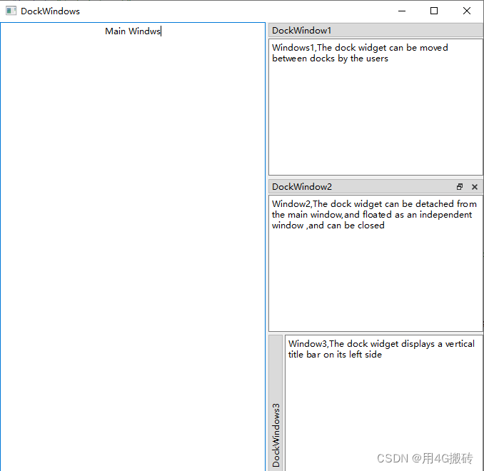 QT DockWindows-CSDN博客