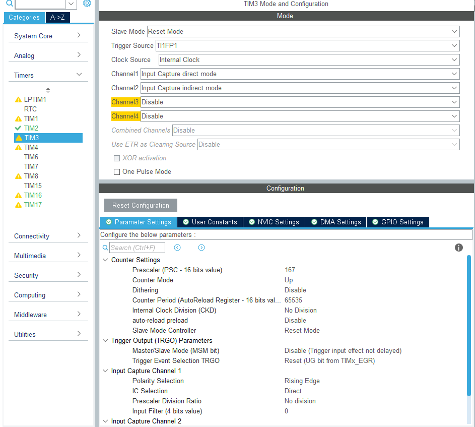STM32G431之CubeMX配置两路ADC两路PWM输出与输入捕获_adc输入捕获-CSDN博客