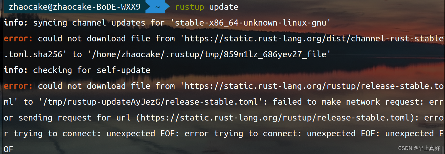 安装rustup || 出现错误 SSL routines::unexpected eof while reading-CSDN博客