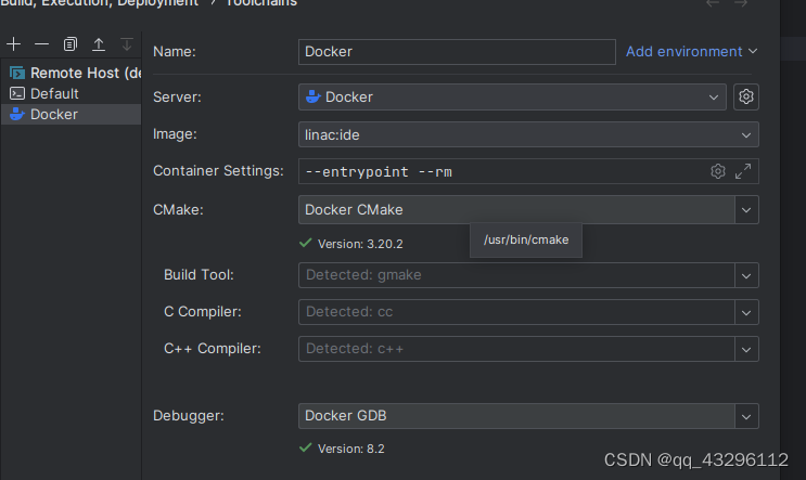 ubuntu clion 使用Docker编译链插件_clion 使用docker 找不到dev-CSDN博客