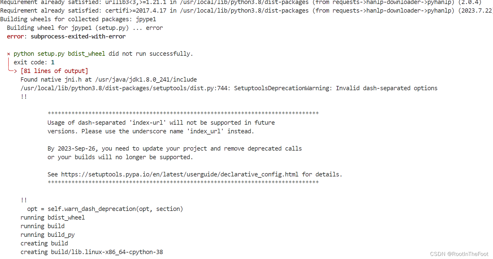 Ubuntu 安装pyhanlp Csdn博客 