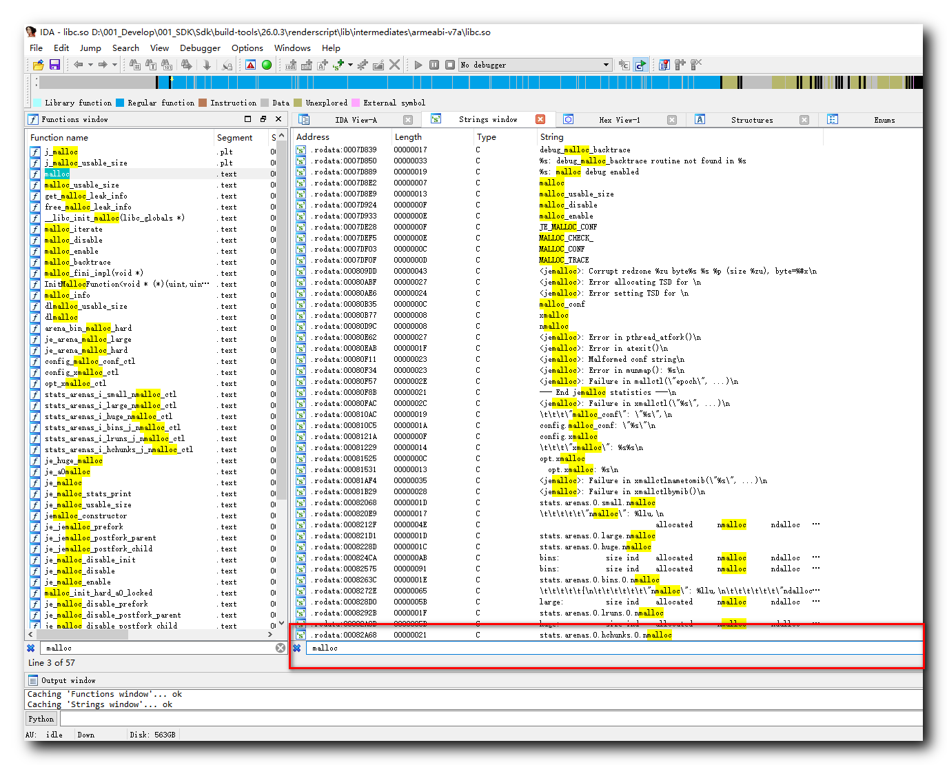 【Android 逆向】IDA 工具使用 ( IDA 32 位 / 64 位 版本 | 汇编代码视图 IDA View-A | 字符串窗口 Strings window )_ida32-CSDN博客