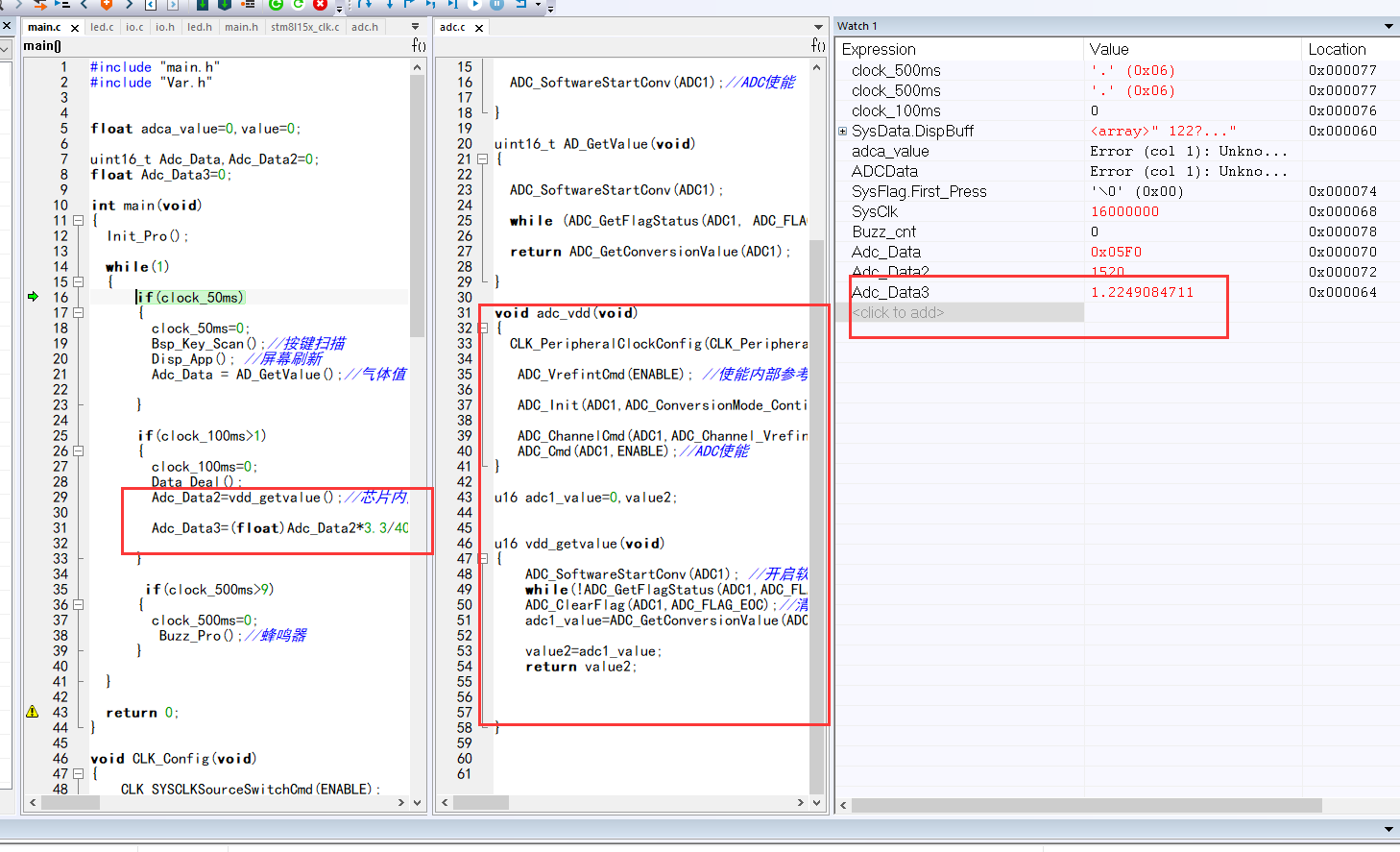 stm8L-----ADC获取芯片内部参考电压_stm8l adc-CSDN博客