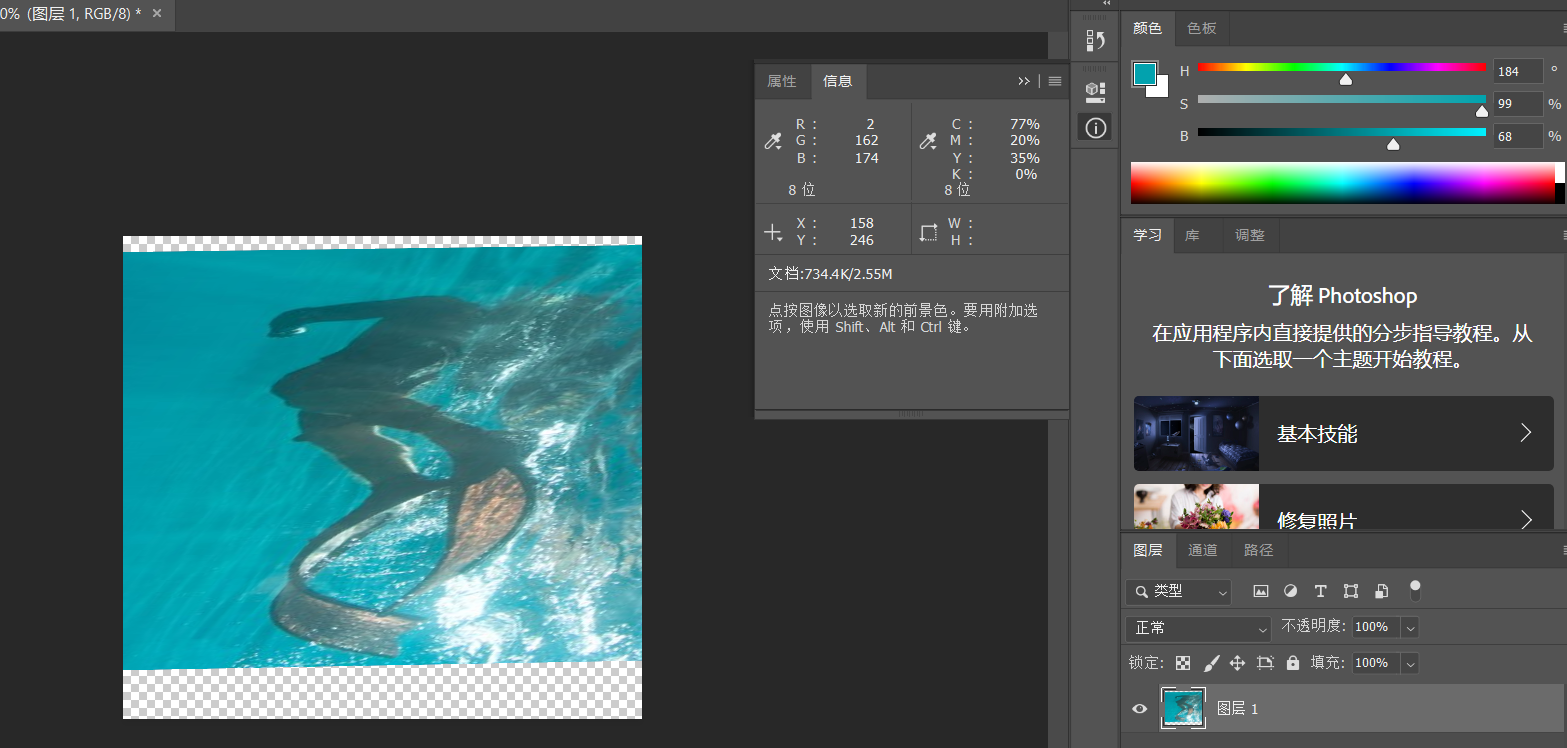 photoshop PS 查看像素坐标、像素颜色、像素HSB颜色_ps显示像素坐标-CSDN博客