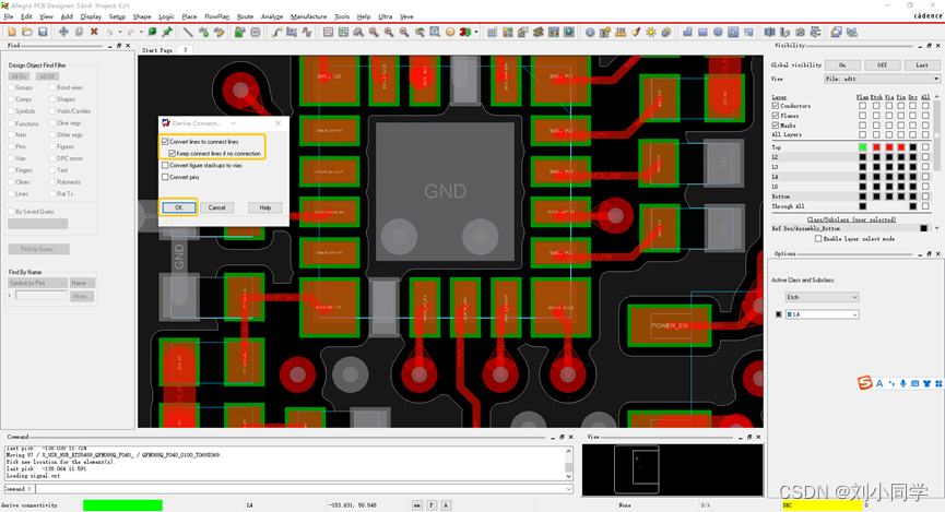 Cadence Allegro PCB设计88问解析(二十六) 之 Allegro中快速连接近点飞线（Derive connectivity命令）-CSDN博客