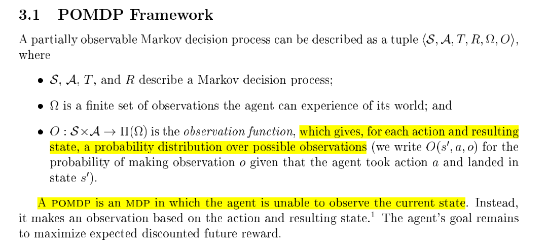 POMDP中的观测量(O)和状态量(S)_agent belief state-CSDN博客