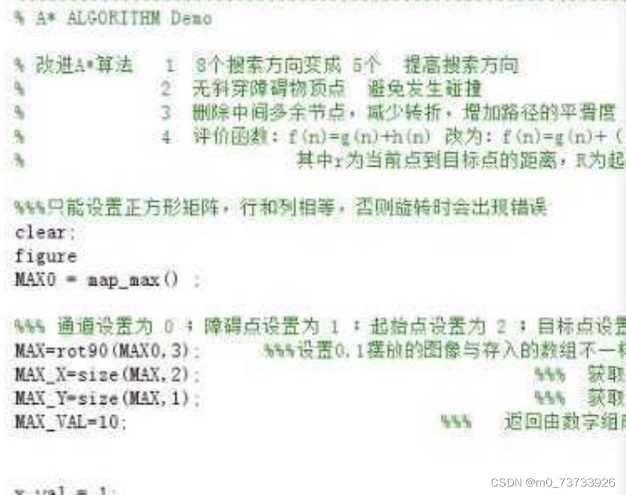 改进A*--Floyd算法路径规划Matlab 可以自己任意选目标点和起点位置， 地图可自己任意更换_三维改进a* matlab-CSDN博客