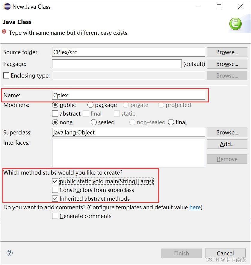 在Ecplise下调用Cplex环境配置_cplex12.8安装包-CSDN博客