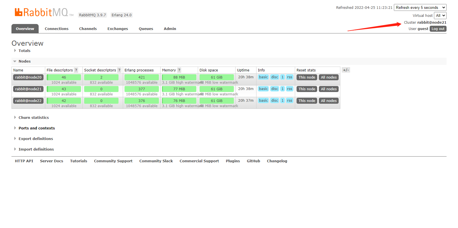 rabbitmq集群部署之路【三】rabbitmq集群篇_feature flags: the previous instance of this node -CSDN博客