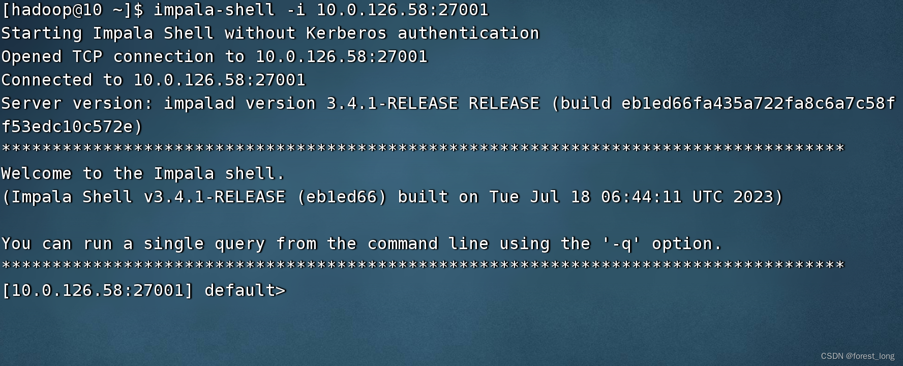 【大数据入门核心技术-Impala】（四）Impala基本Shell命令行_shell连接impala-CSDN博客