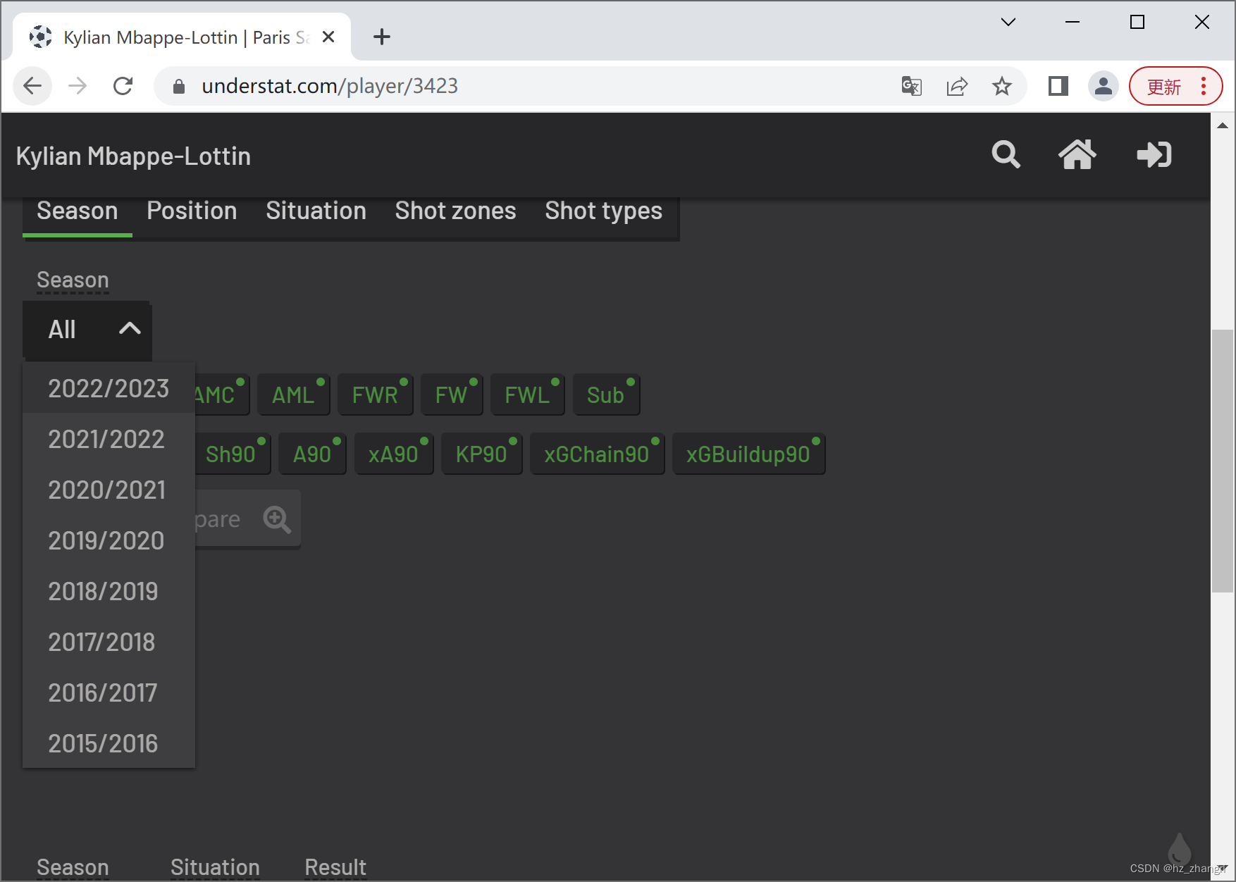 用Python+matplotlib足球运动员的射门数据可视化(绘制散点图)_understat-CSDN博客