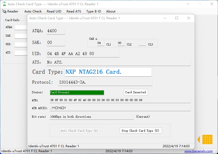Auto Check Card Type自动检测卡片类型工具_天安信技术的博客-CSDN博客