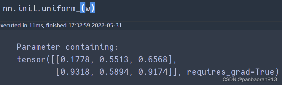 [nn.Parameter]理解总结与初始化方法大全-CSDN博客
