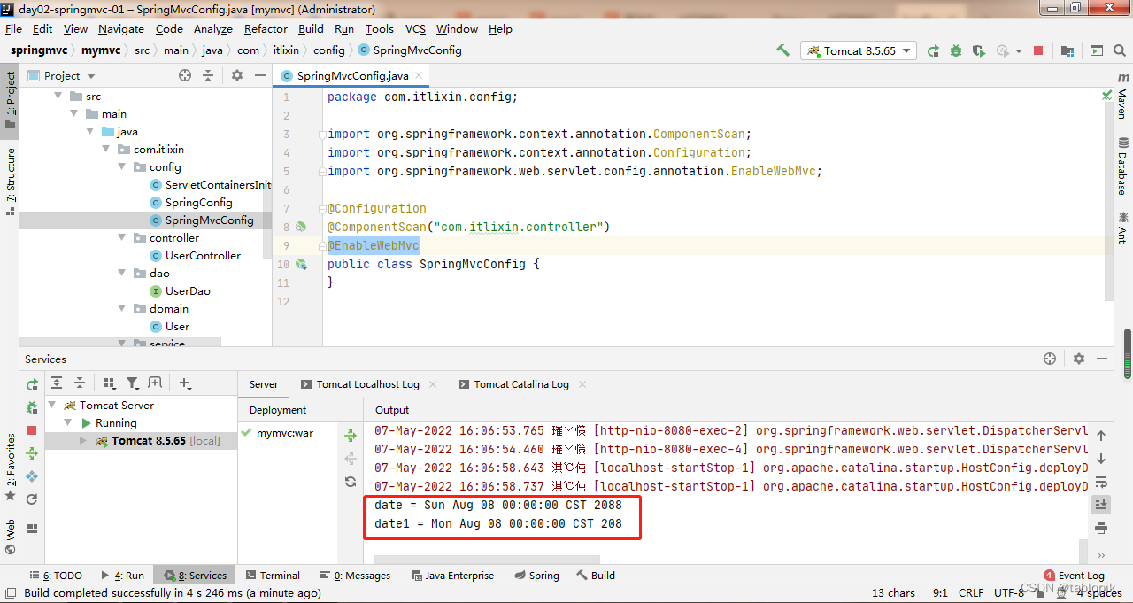 解决@DateTimeFormat失效，指定日期时间格式失效_@datetimeformat nested exception is java.lang.ille-CSDN博客