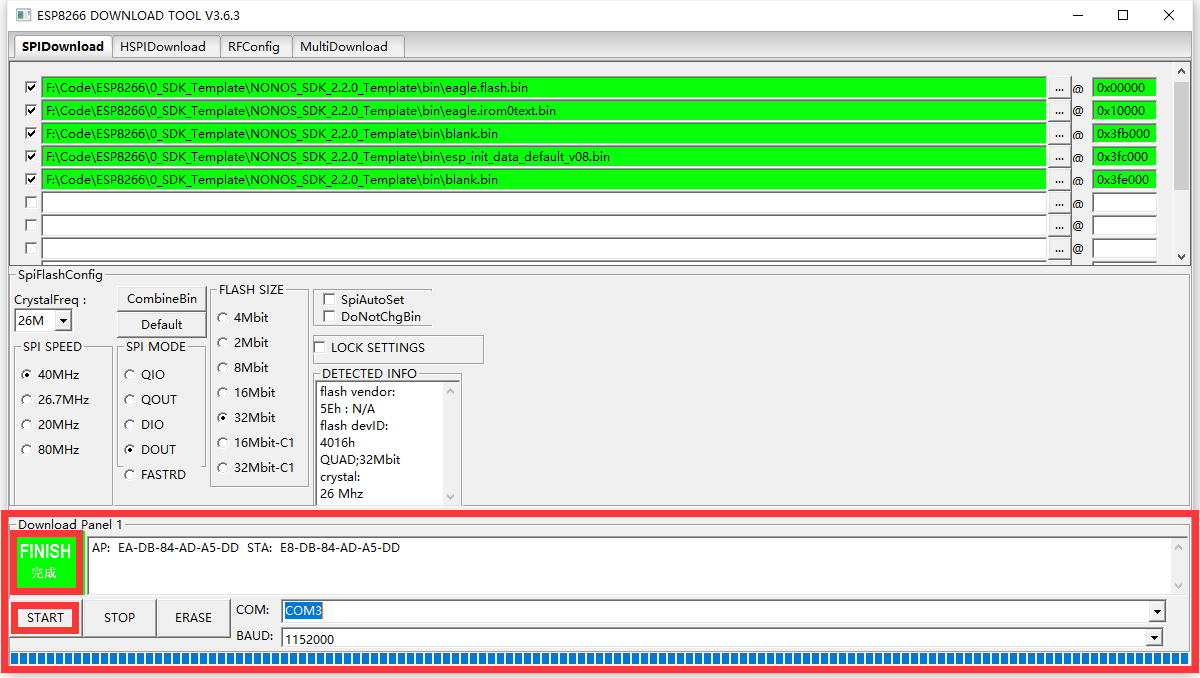 Esp8266学习——esp8266程序下载 Esp8266downloadtool Csdn博客