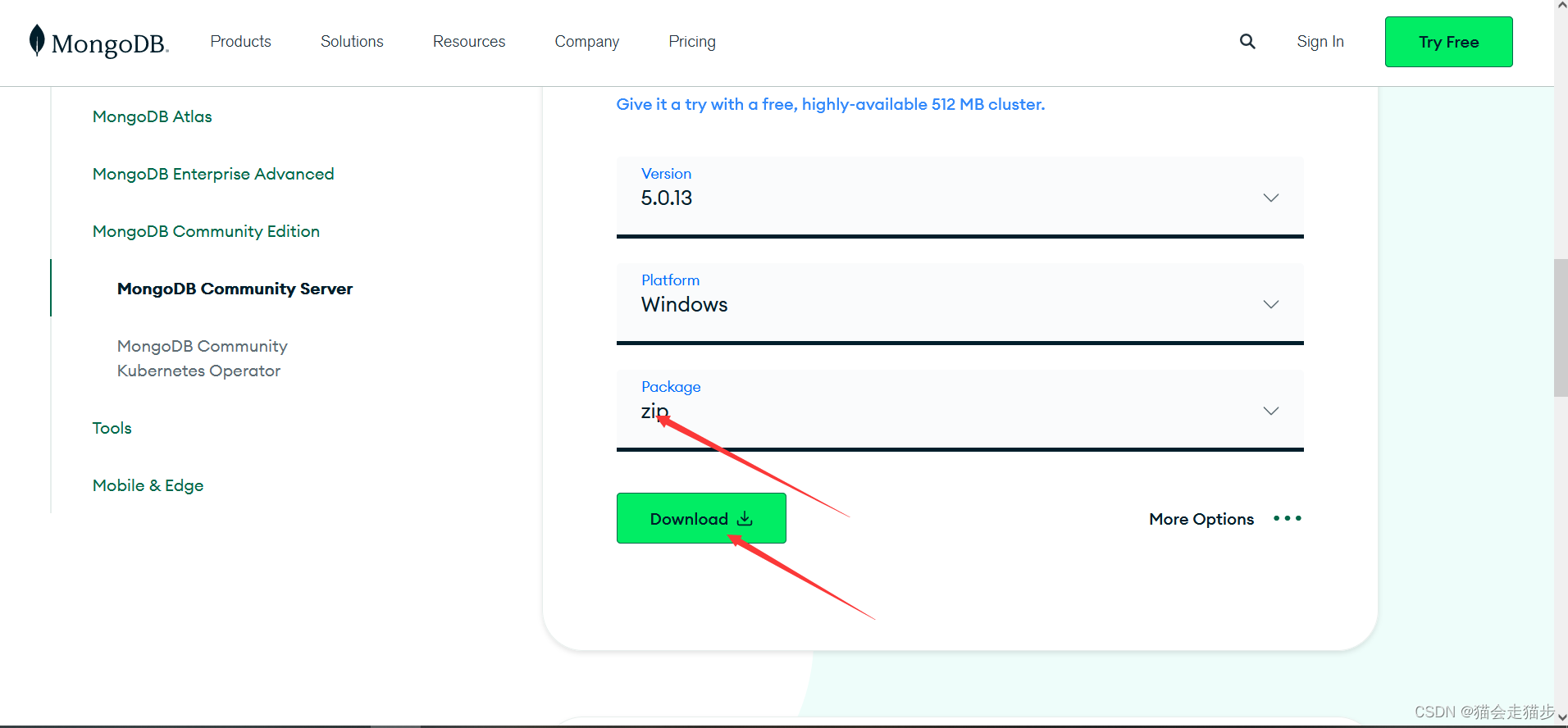 Mongodb的下载_db文件下载-CSDN博客