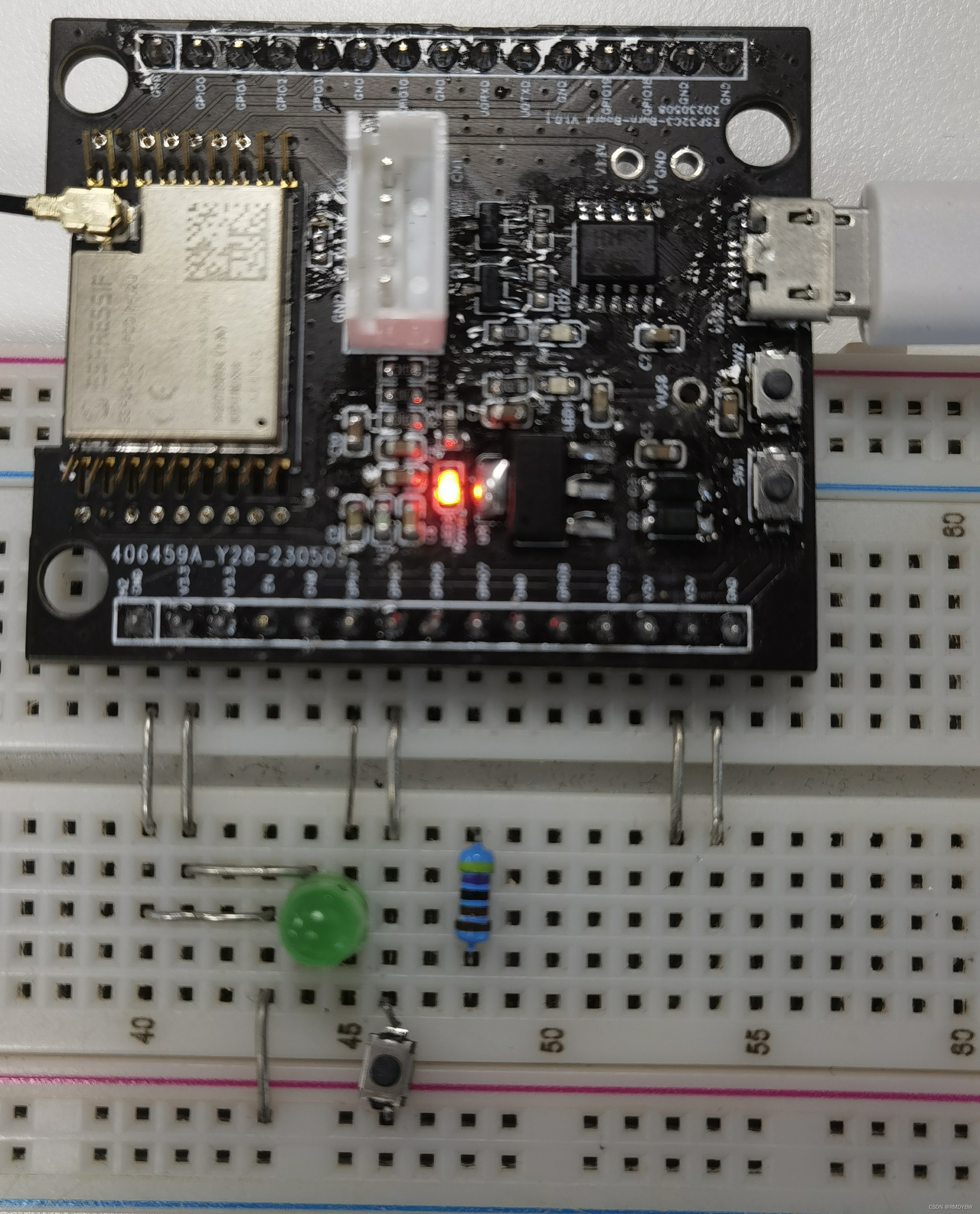 ESP32C3学习&开发之路——（GPIO中断+按键）控灯_micropython esp32c3 boot按键实现中断-CSDN博客