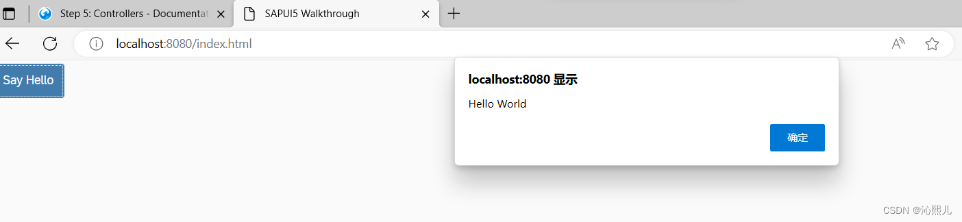 SAPUI5 Walkthrough教程（五）——Controllers（控制器）_sap ui5 app.controller.js-CSDN博客
