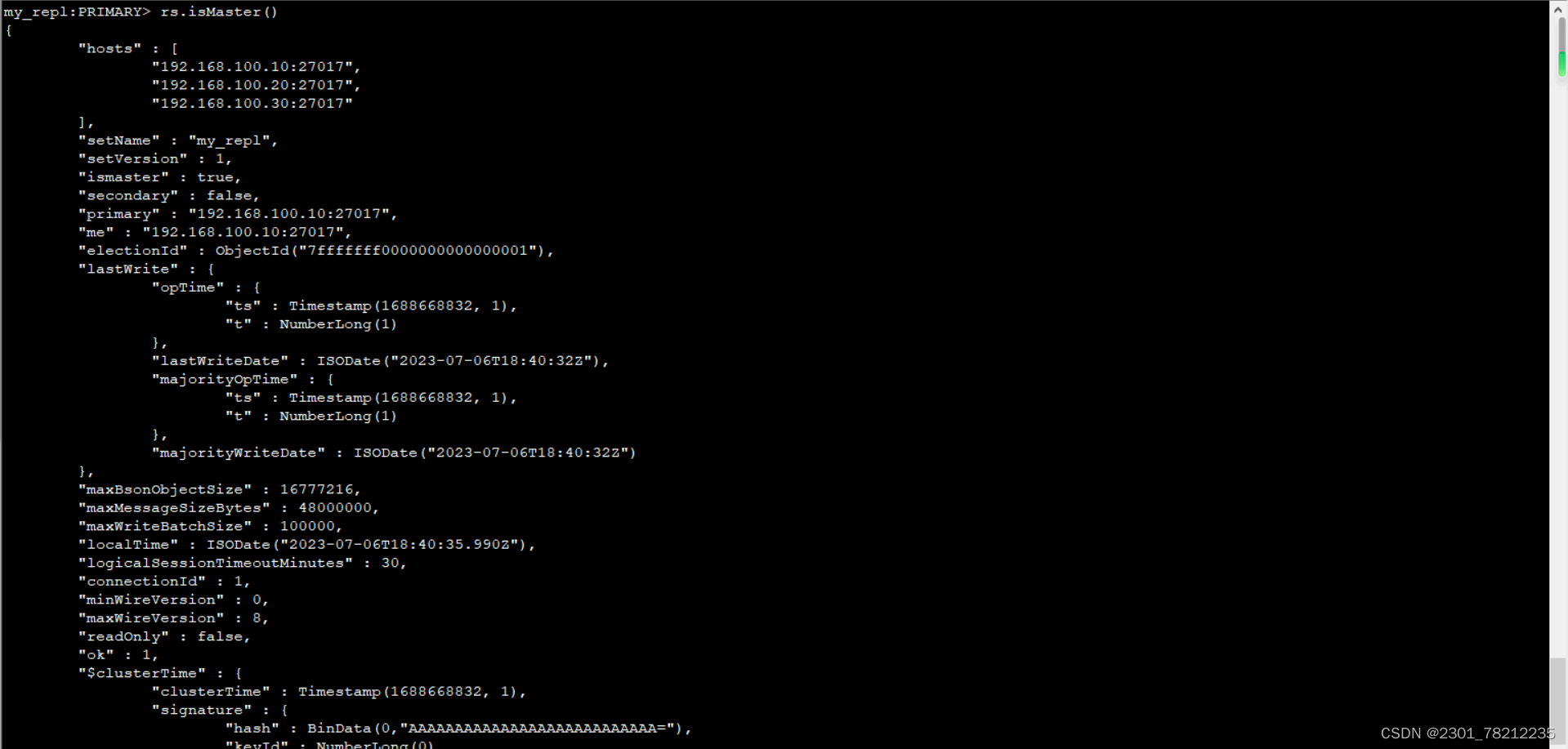 Mongodb主从复制mongodb 主从复制状态检查 Csdn博客