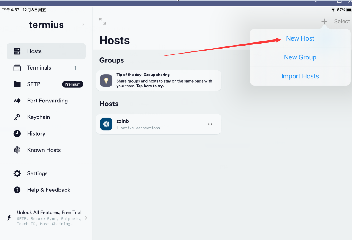 ipad如何连接以及管理云服务器，类似于在电脑上操作Finallshell_termius ipad-CSDN博客