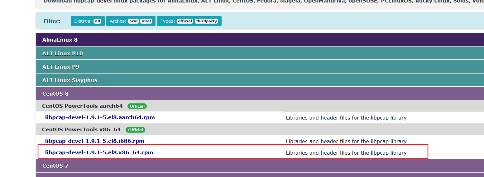 解决cenos8yum无法安装libpcap-devel问题-CSDN博客