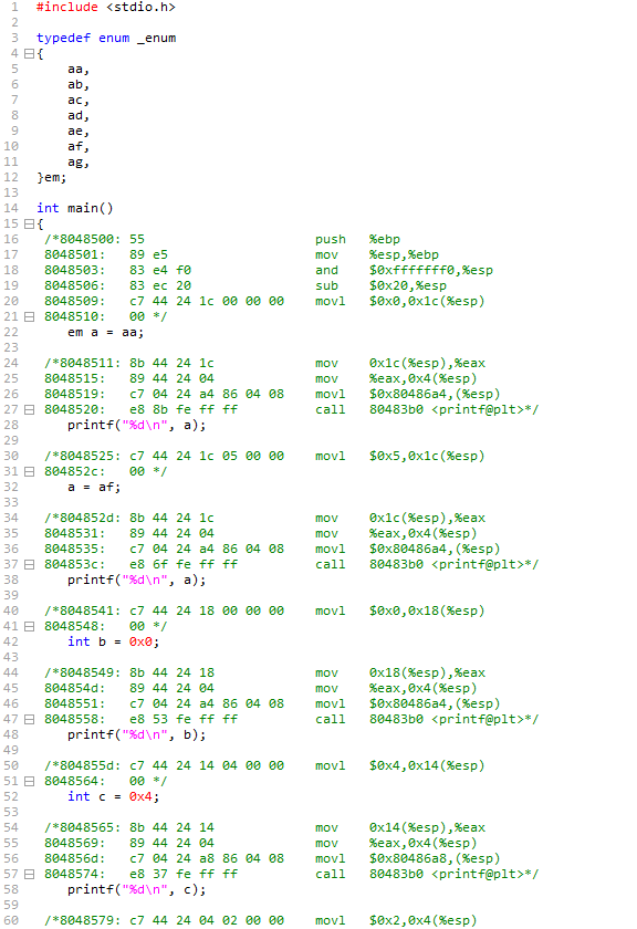 逆向-还原代码之enum (Interl 32)_枚举类型的逆向-CSDN博客