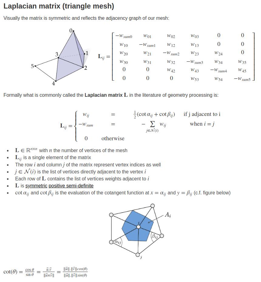Cotangent Laplacian Operator-CSDN博客