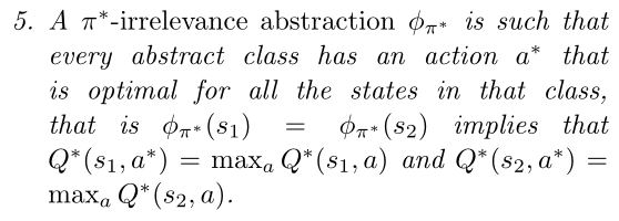 State Abstaction:面向MDP的统一状态抽象理论_state abstraction-CSDN博客