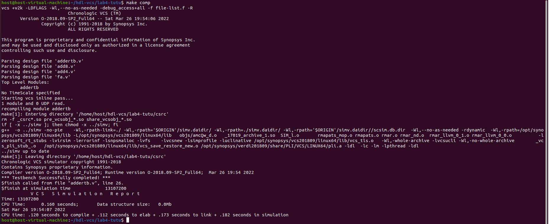 VCS学习笔记（五）----Makefile基本编译[3]_vcs ldflags-CSDN博客