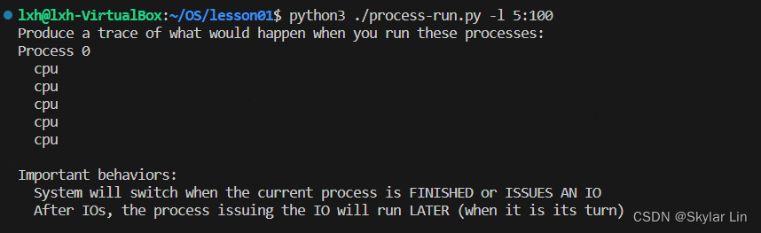 【操作系统导论】在python3环境下运行process-run.py-CSDN博客