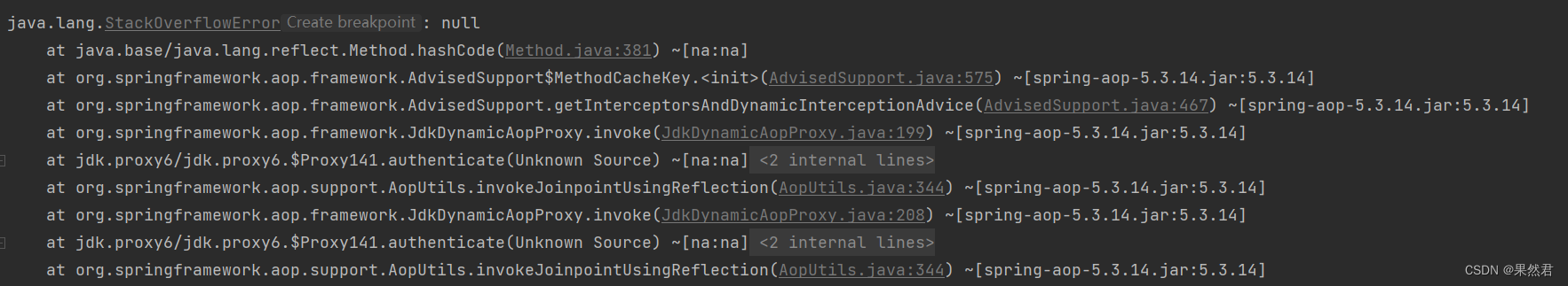 Springsecurity使用authenticate方法时造成栈溢出 Authenticationmanager 内存溢出 Csdn博客