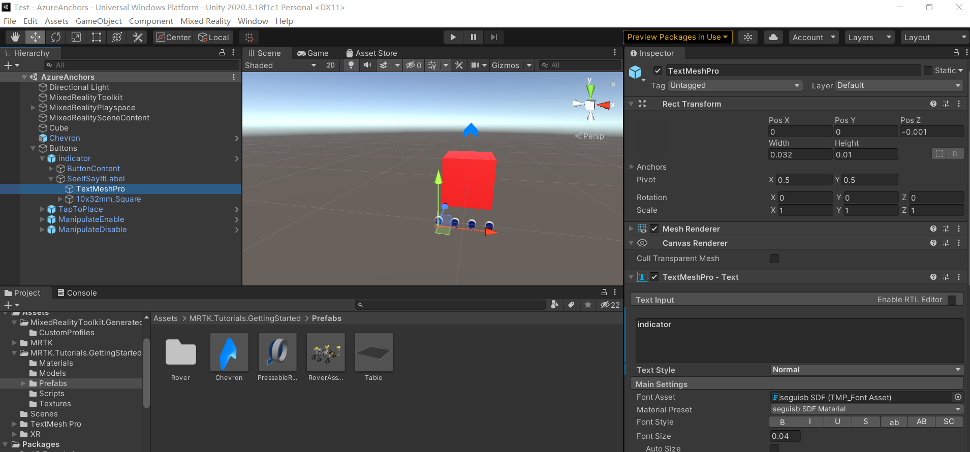 Hololens2基础之button交互_hololens 2 点击按钮-CSDN博客
