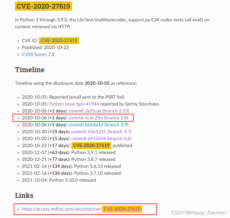 Linux修复python漏洞 Anaconda更新python版本cve 2020 27619 Csdn博客