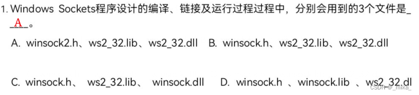 【网络程序设计】复习_winsock api安装在哪两层之间-CSDN博客