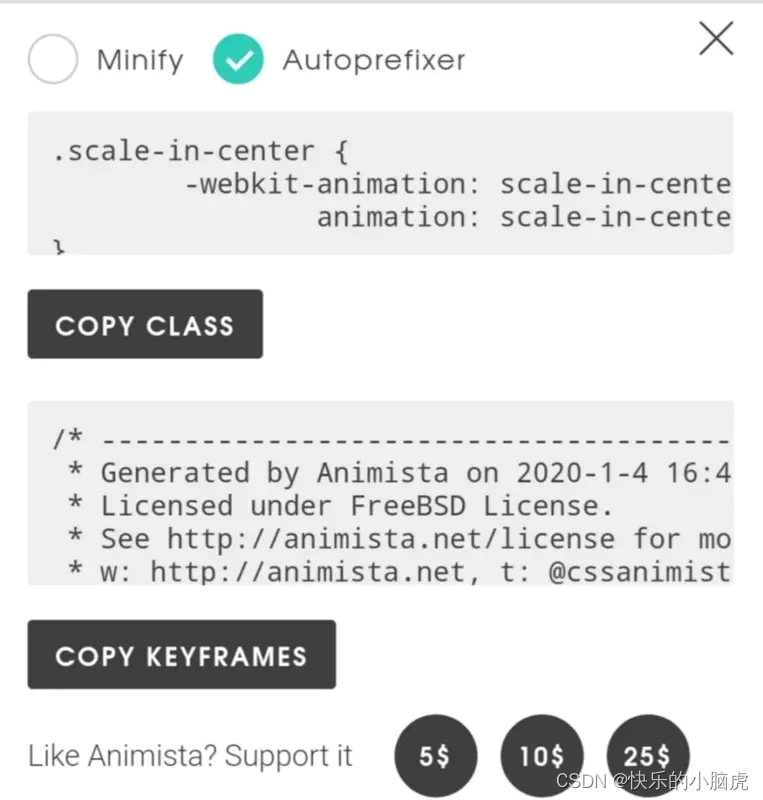 css 动画框架_animista-CSDN博客