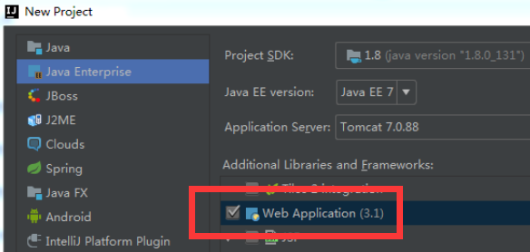 "Training the Pit Record" IDEA new project does not have a JavaEE WebApplication framework ...